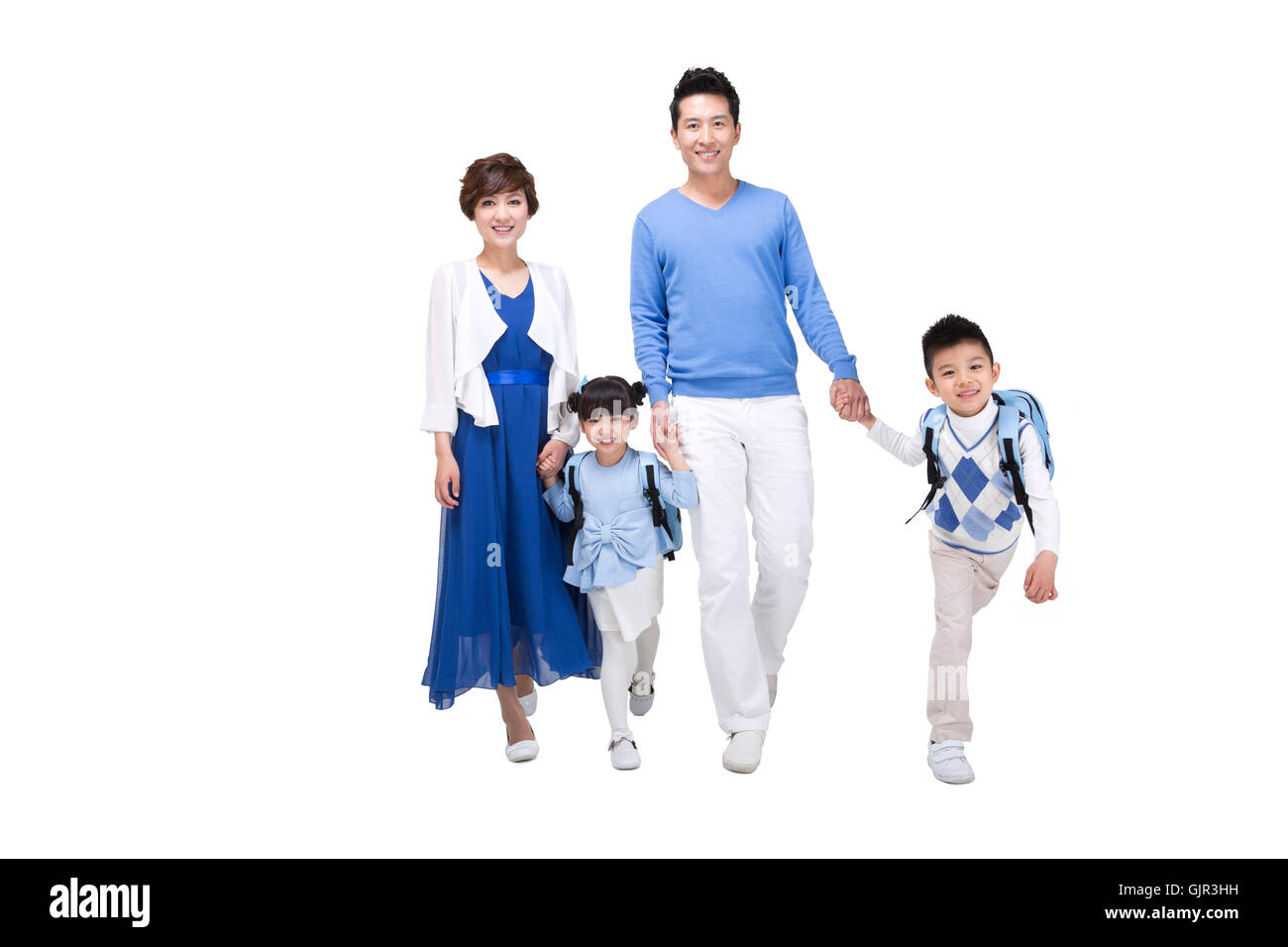 Studio shot intimate family Stock Photo - Alamy