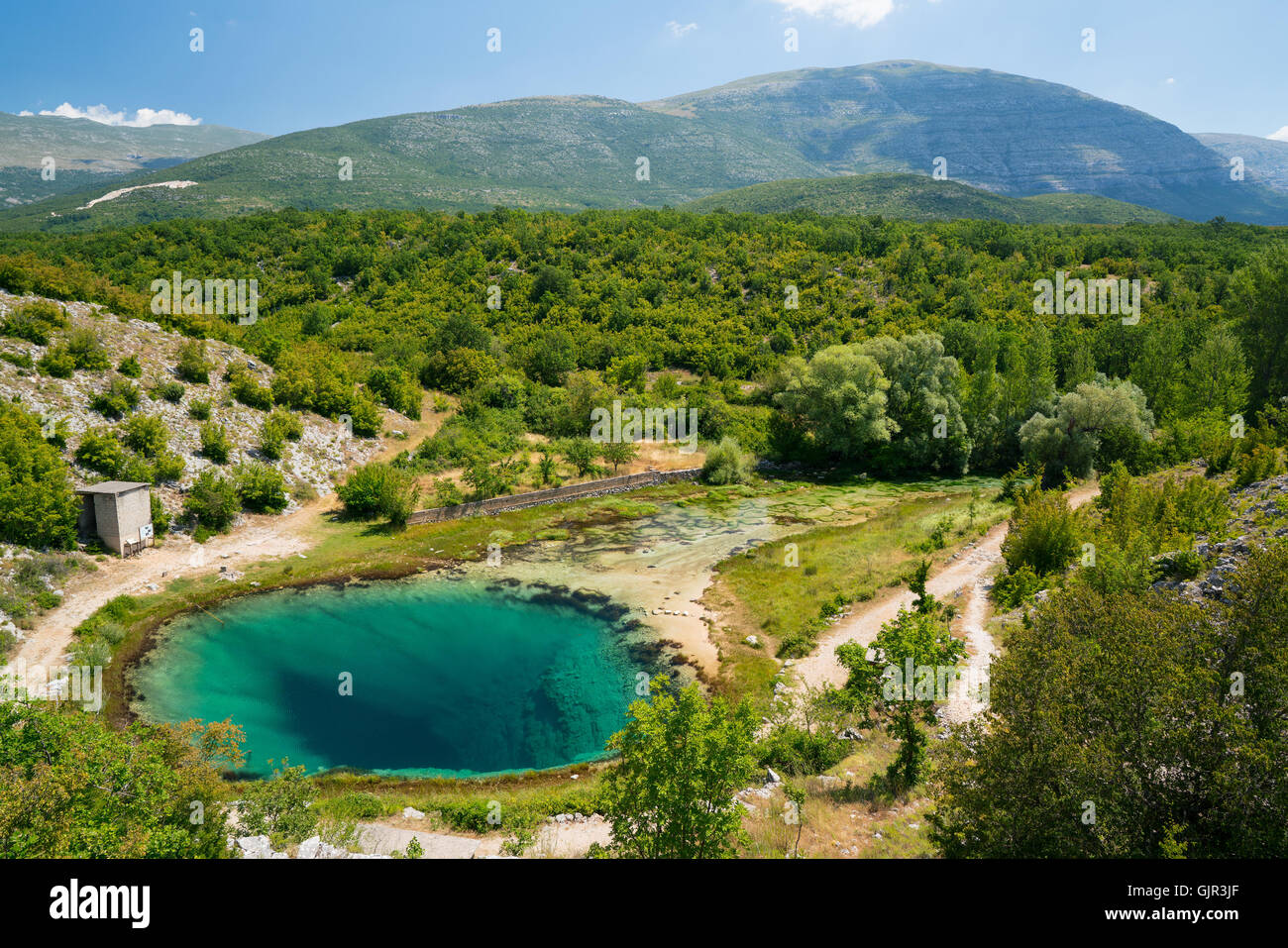 Cetina water source spring in Croatia Stock Photo - Alamy