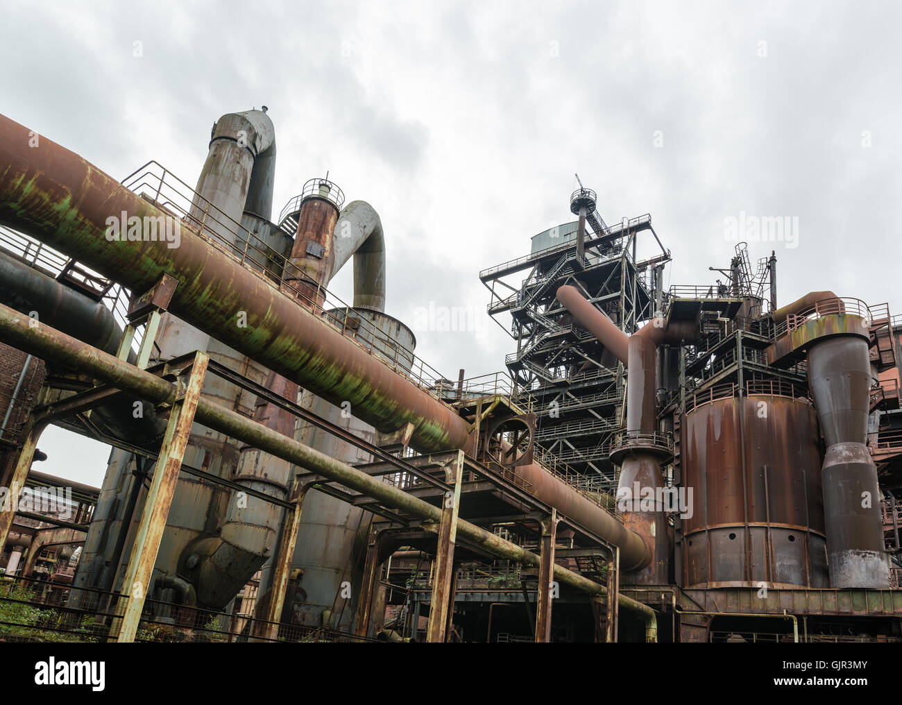 Old industry buildings at the Landschaftspark Duisburg Stock Photo - Alamy