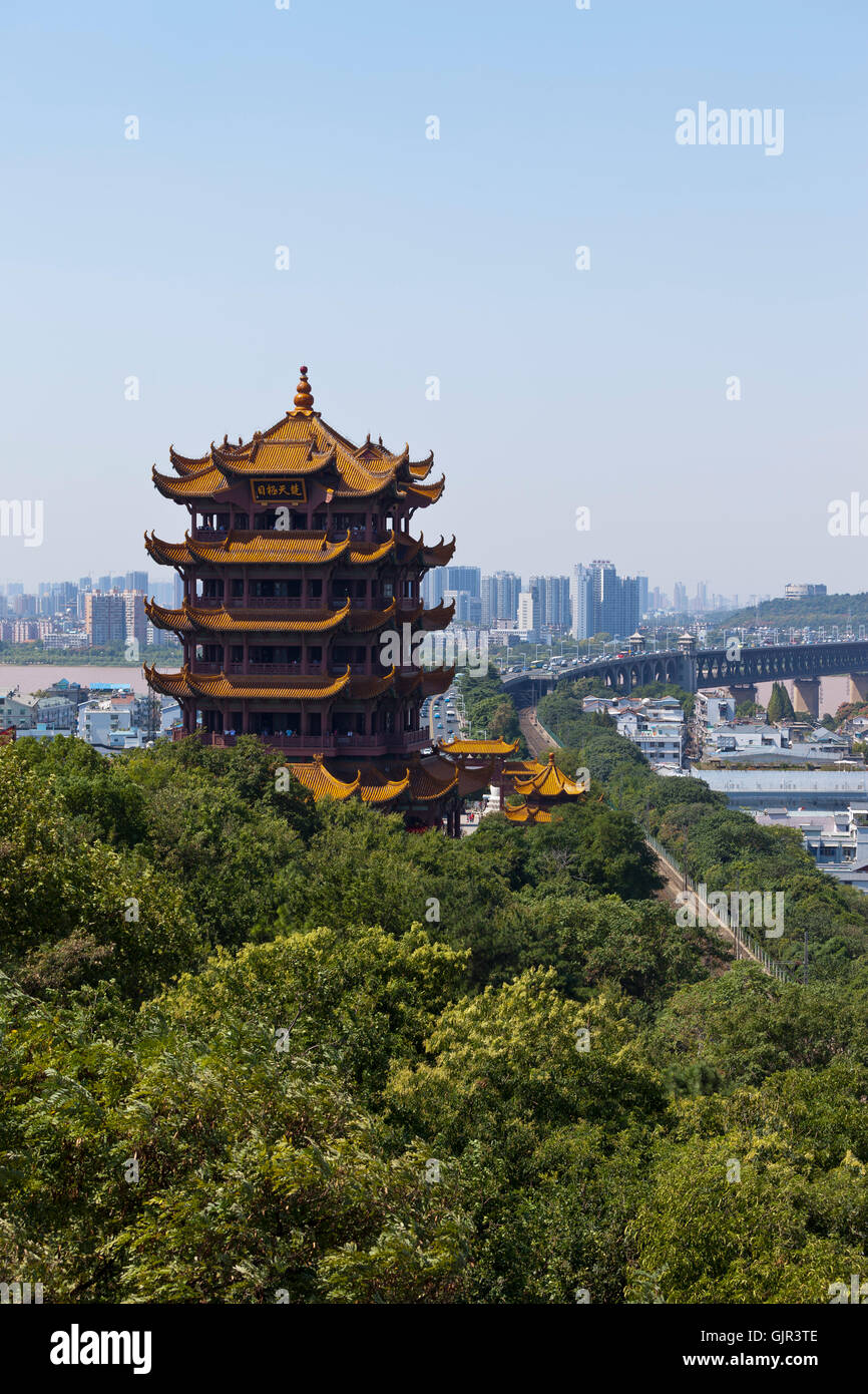 Yellow Crane Tower Stock Photo - Alamy