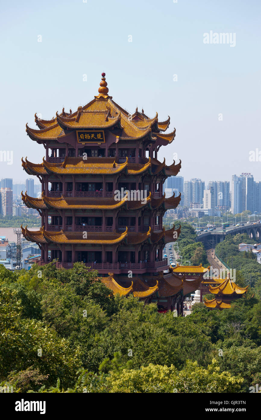 Yellow Crane Tower Stock Photo - Alamy