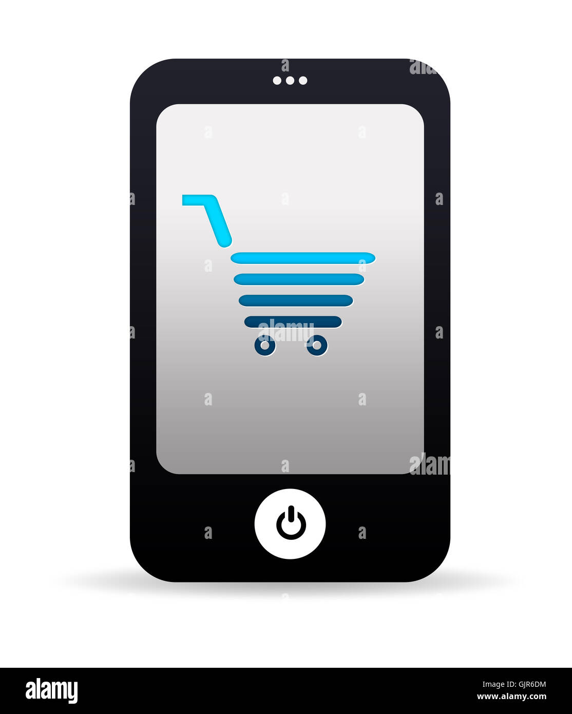 Mobile phone app shopping Cut Out Stock Images & Pictures - Alamy