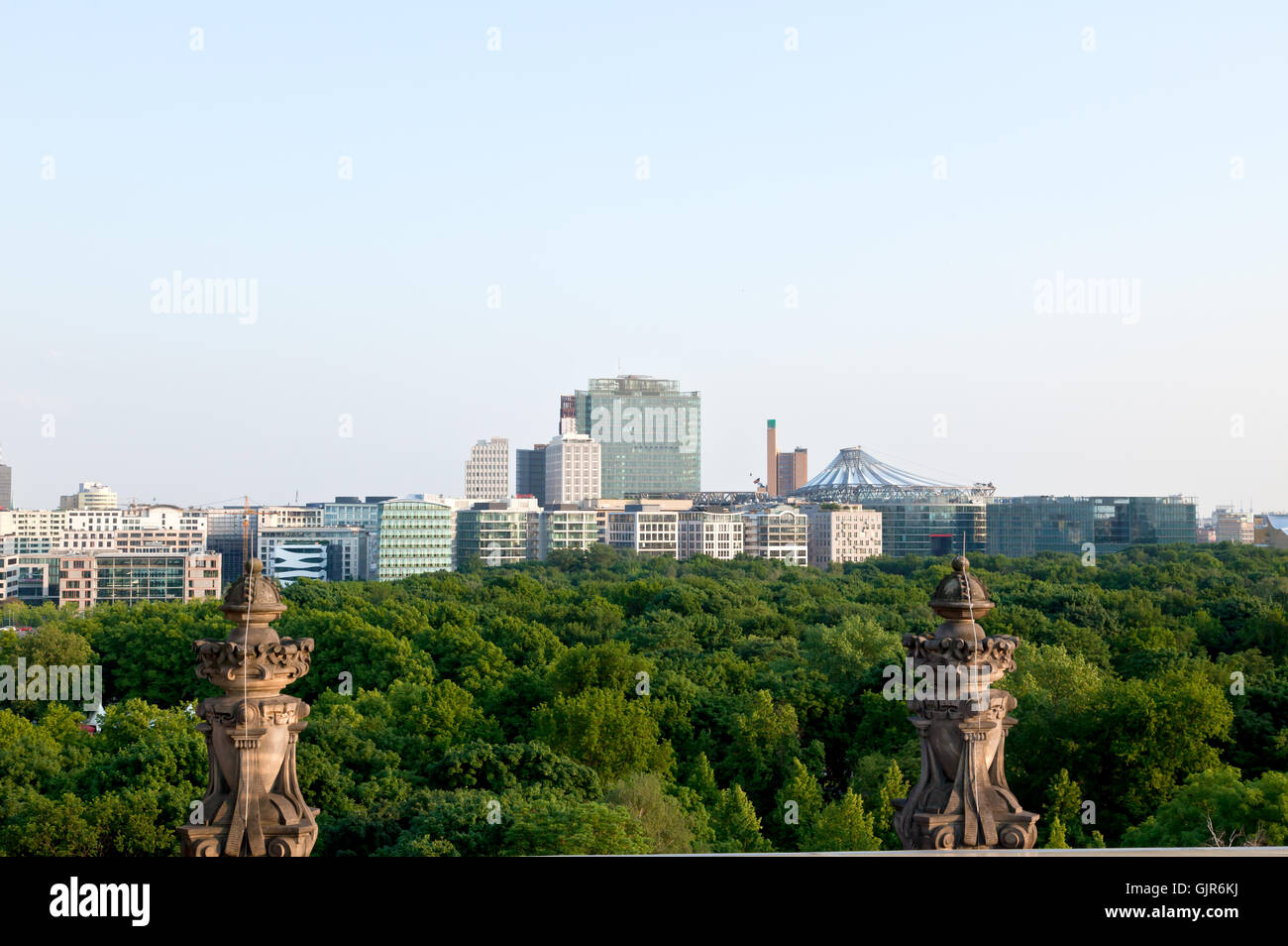 aerial view of central Berlin Stock Photo - Alamy