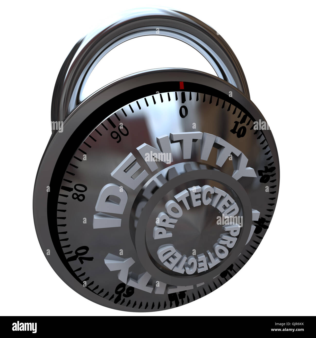 Identity Protection - Combination Lock for Security Stock Photo - Alamy