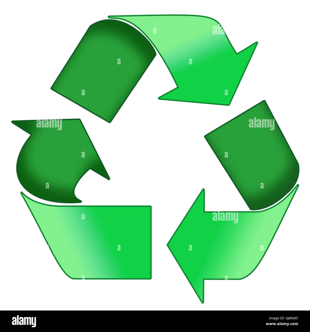Green Recycle Symbol Stock Photo - Alamy