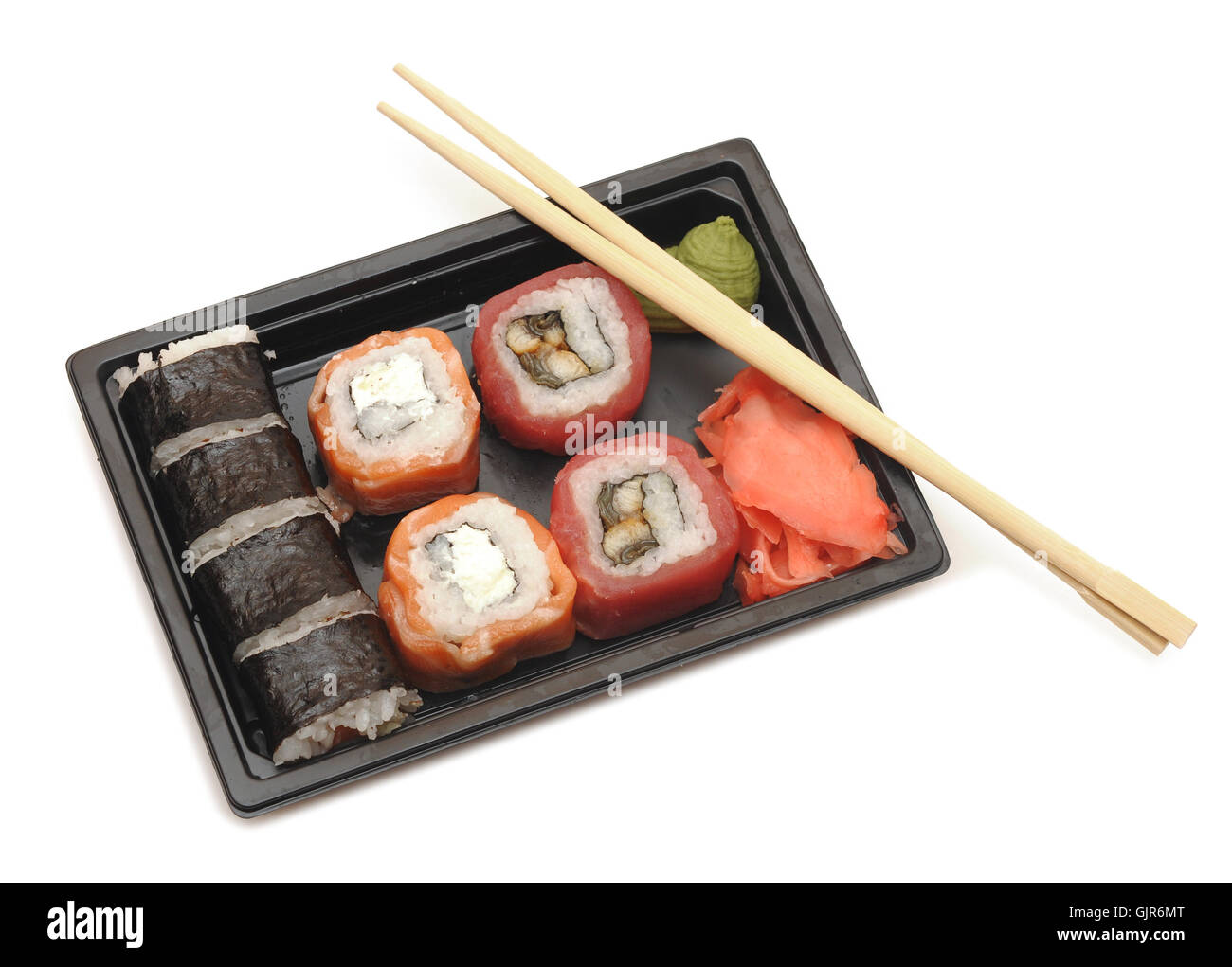 Sushi set closeup Cut Out Stock Images & Pictures - Alamy