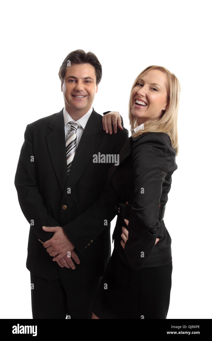 Successful business partners teamwork Stock Photo - Alamy