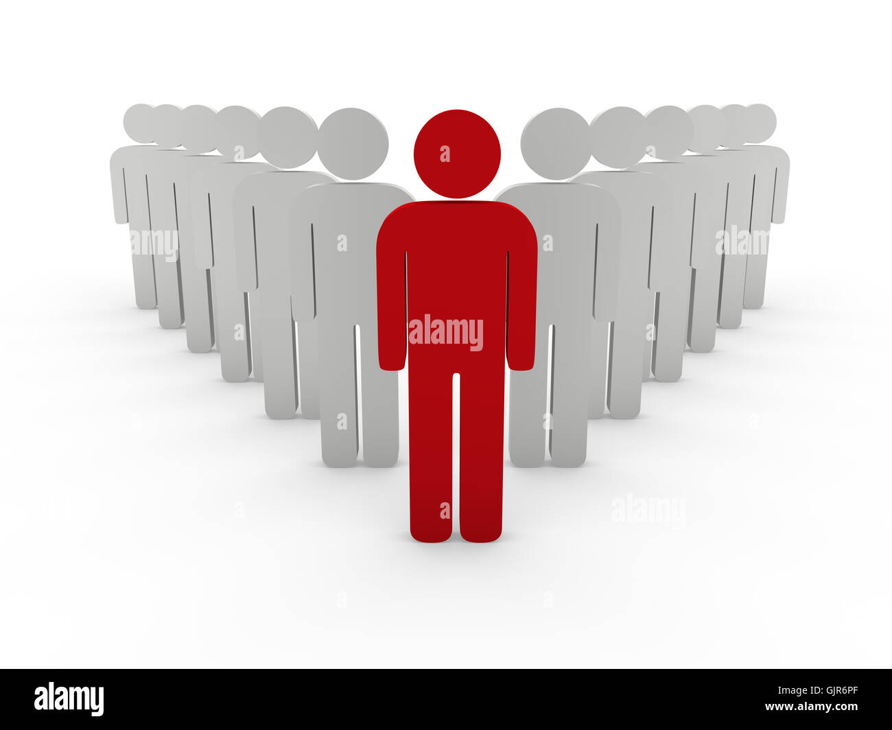 3d team leader boss company Stock Photo - Alamy