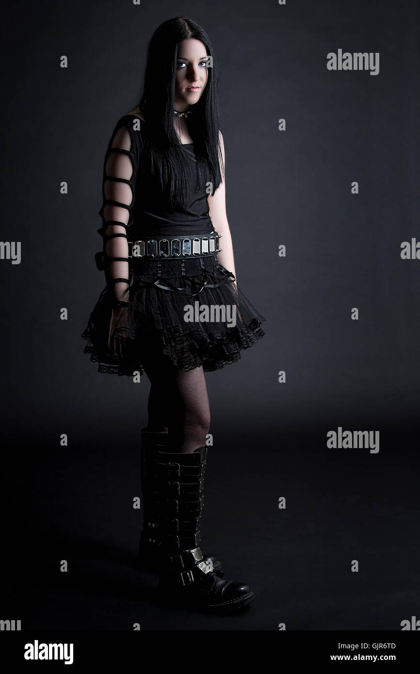 Goth in a tutu Stock Photo - Alamy