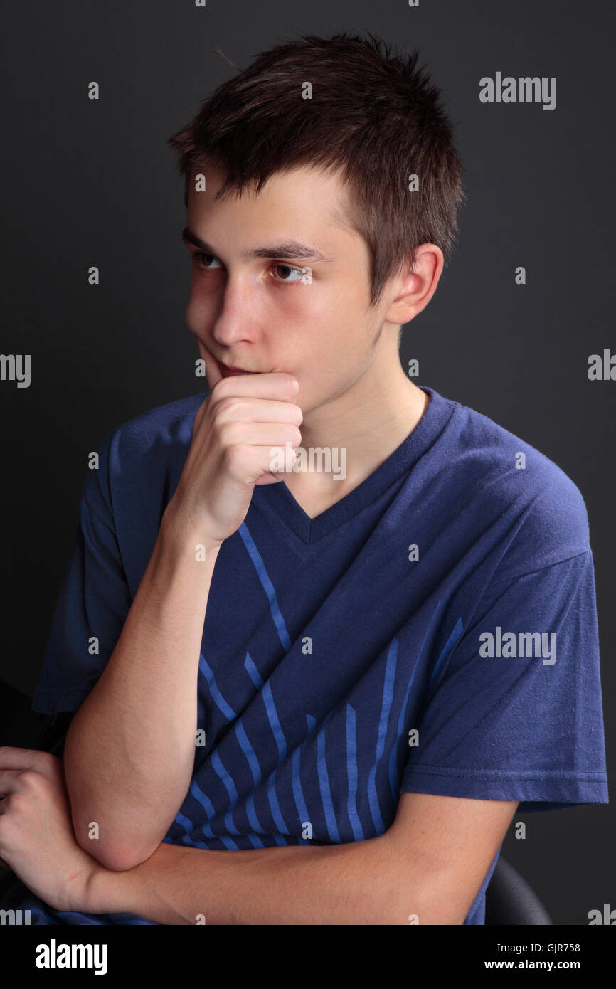 Teenager thinking remembering hi-res stock photography and images - Alamy