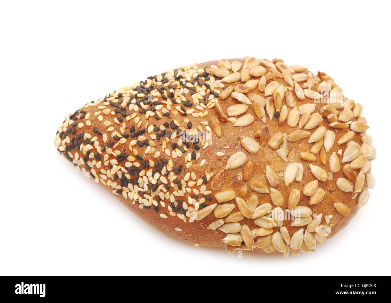 fresh bun on the white background Stock Photo - Alamy