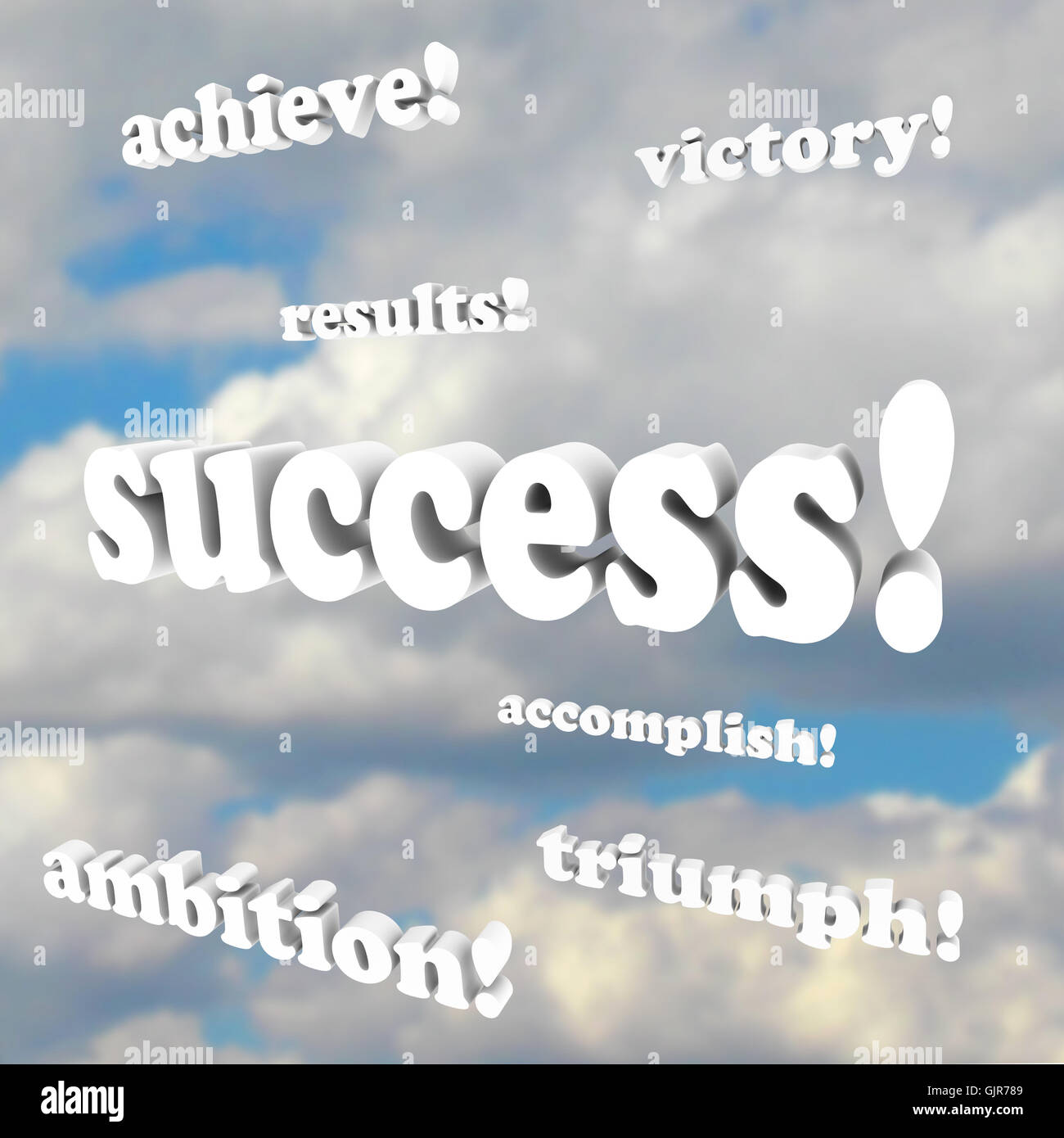 Success Words - Victory, Ambition, Accomplish, Triumph Stock Photo - Alamy
