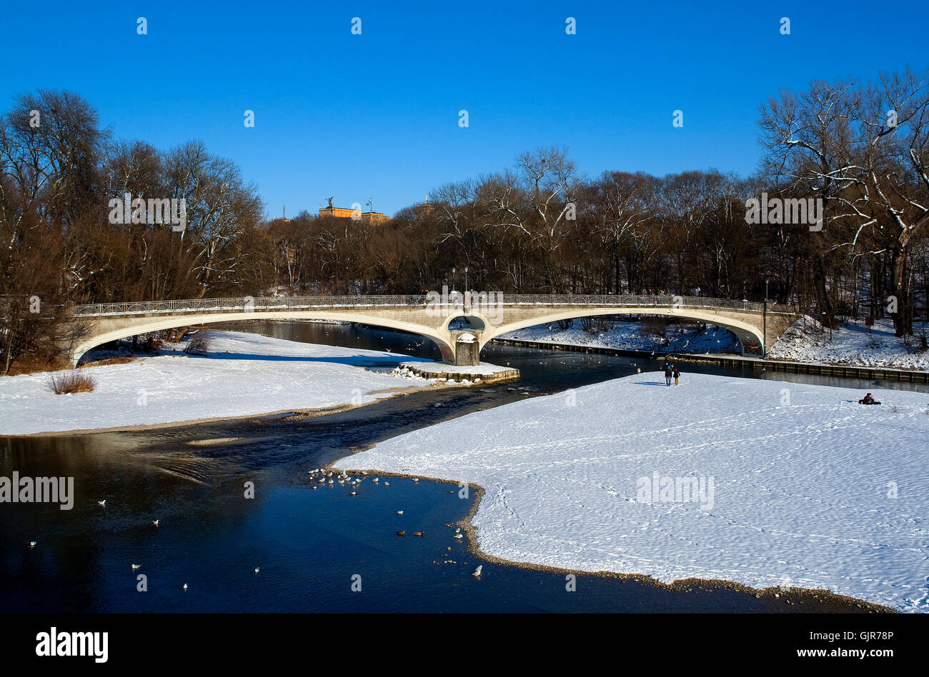 Kabelsteg bridge munich hi-res stock photography and images - Alamy
