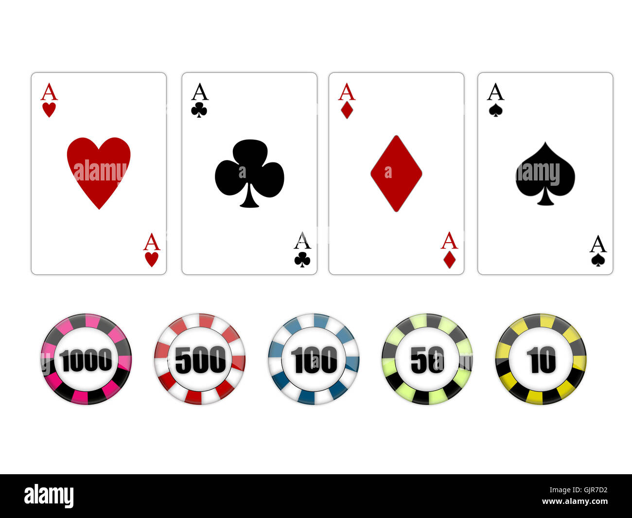 Playing cards backdrop Cut Out Stock Images & Pictures - Alamy