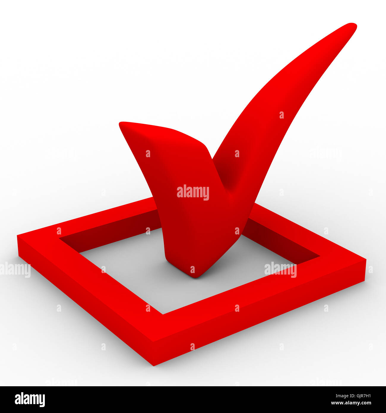 big positive symbol on white background. Isolated 3D image Stock Photo ...