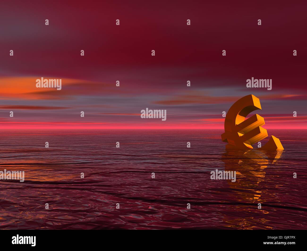 Burning 3d euro sign hi-res stock photography and images - Alamy