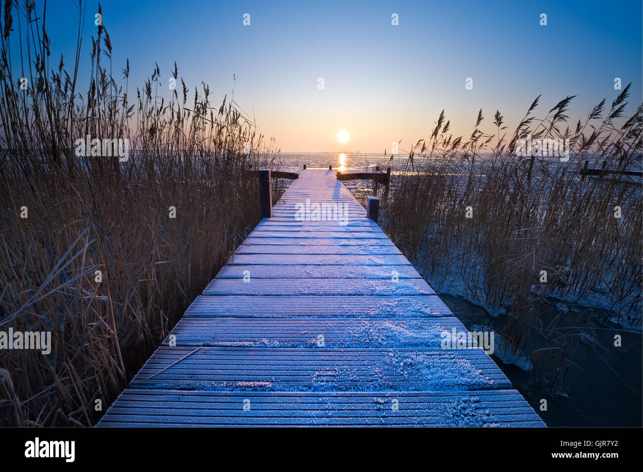 winter sunset snow Stock Photo - Alamy