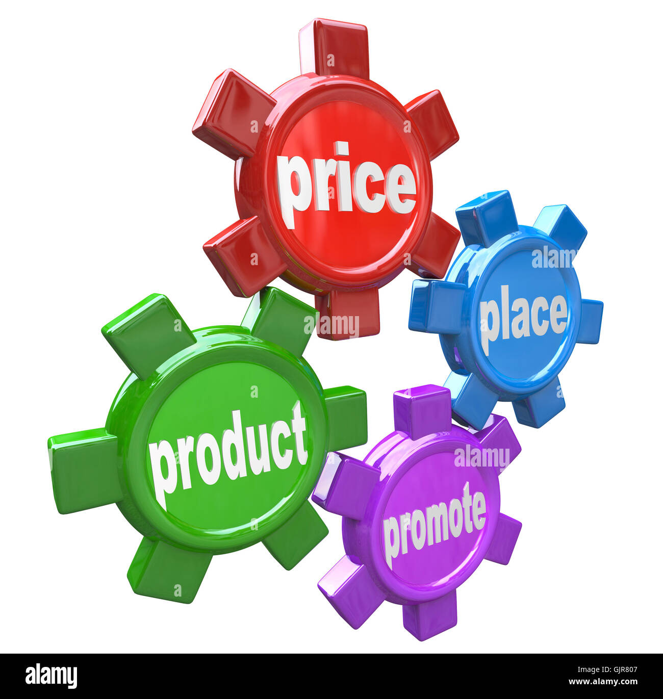 Four Ps the Principles of Marketing Mix Successful Business Stock Photo ...