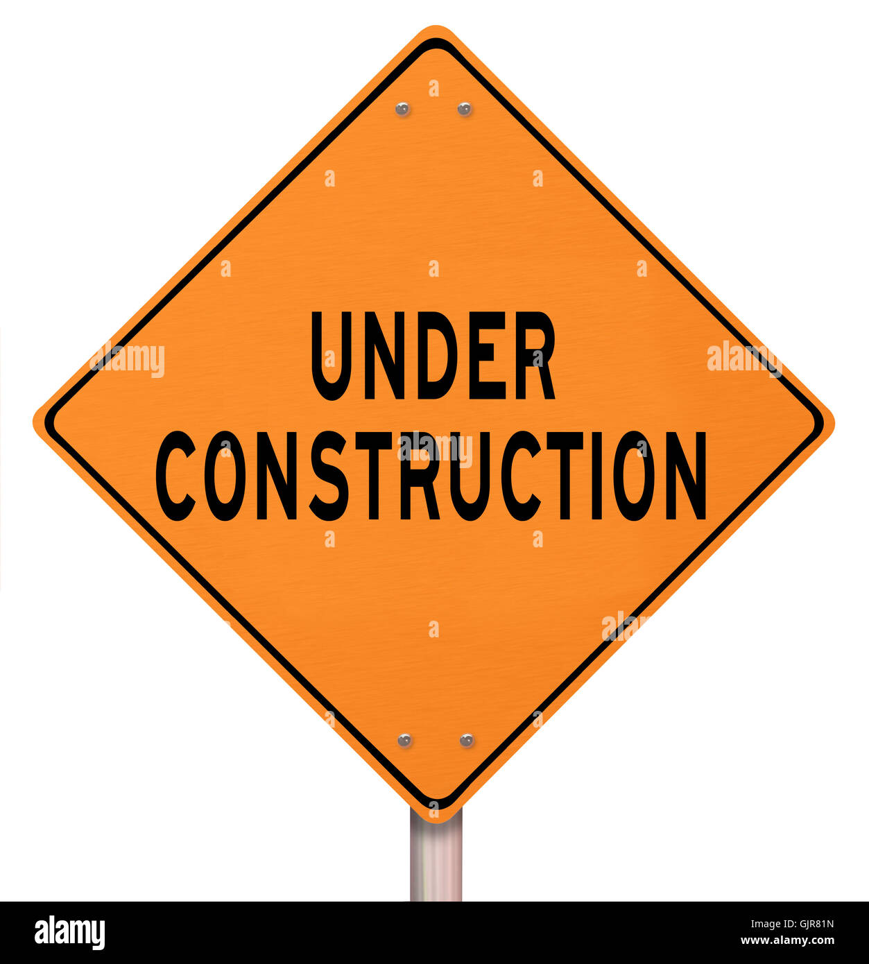 Orange Construction Sign