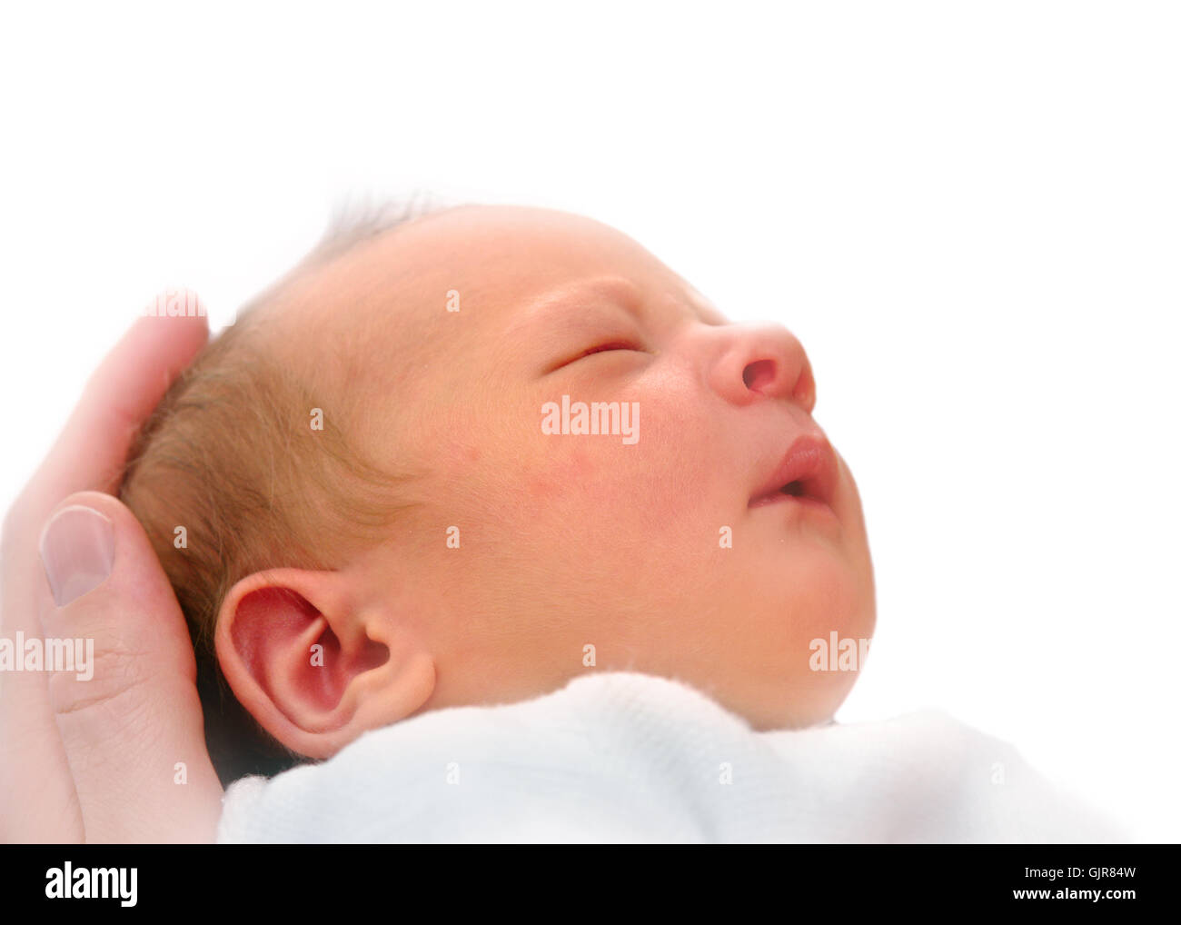 hand face baby Stock Photo - Alamy
