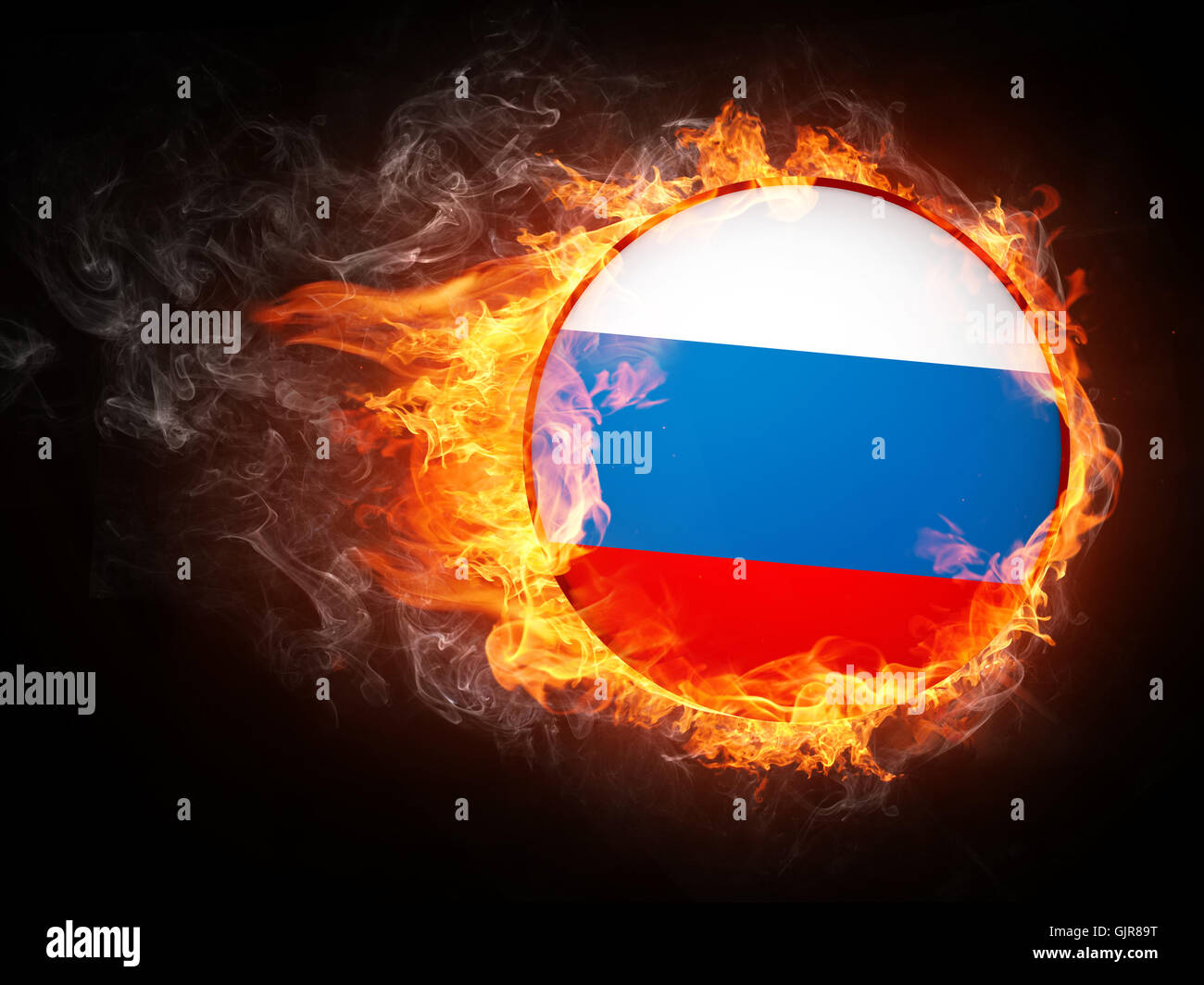 Russia smoke flag hi-res stock photography and images - Alamy