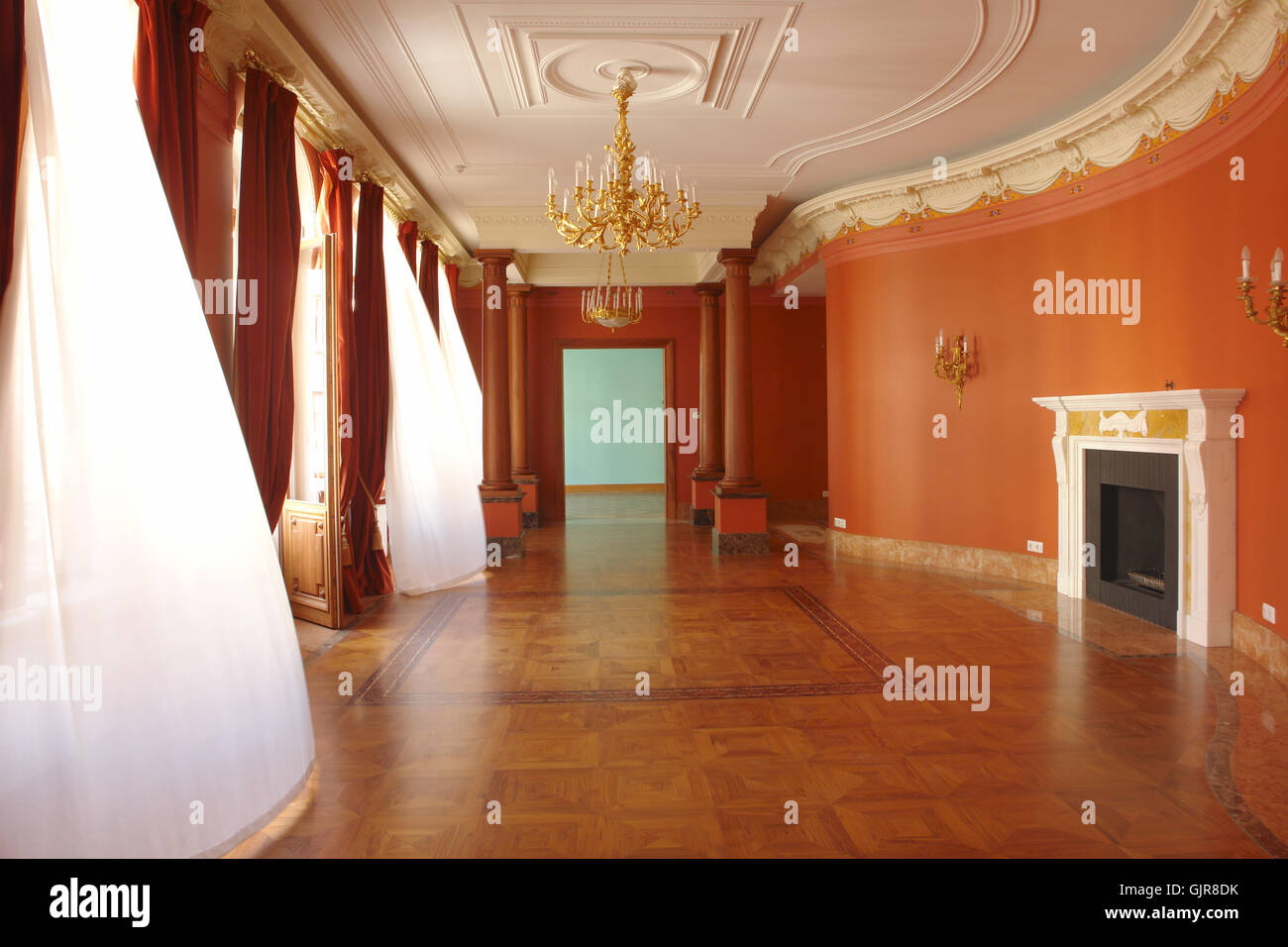 corridor with window Stock Photo - Alamy