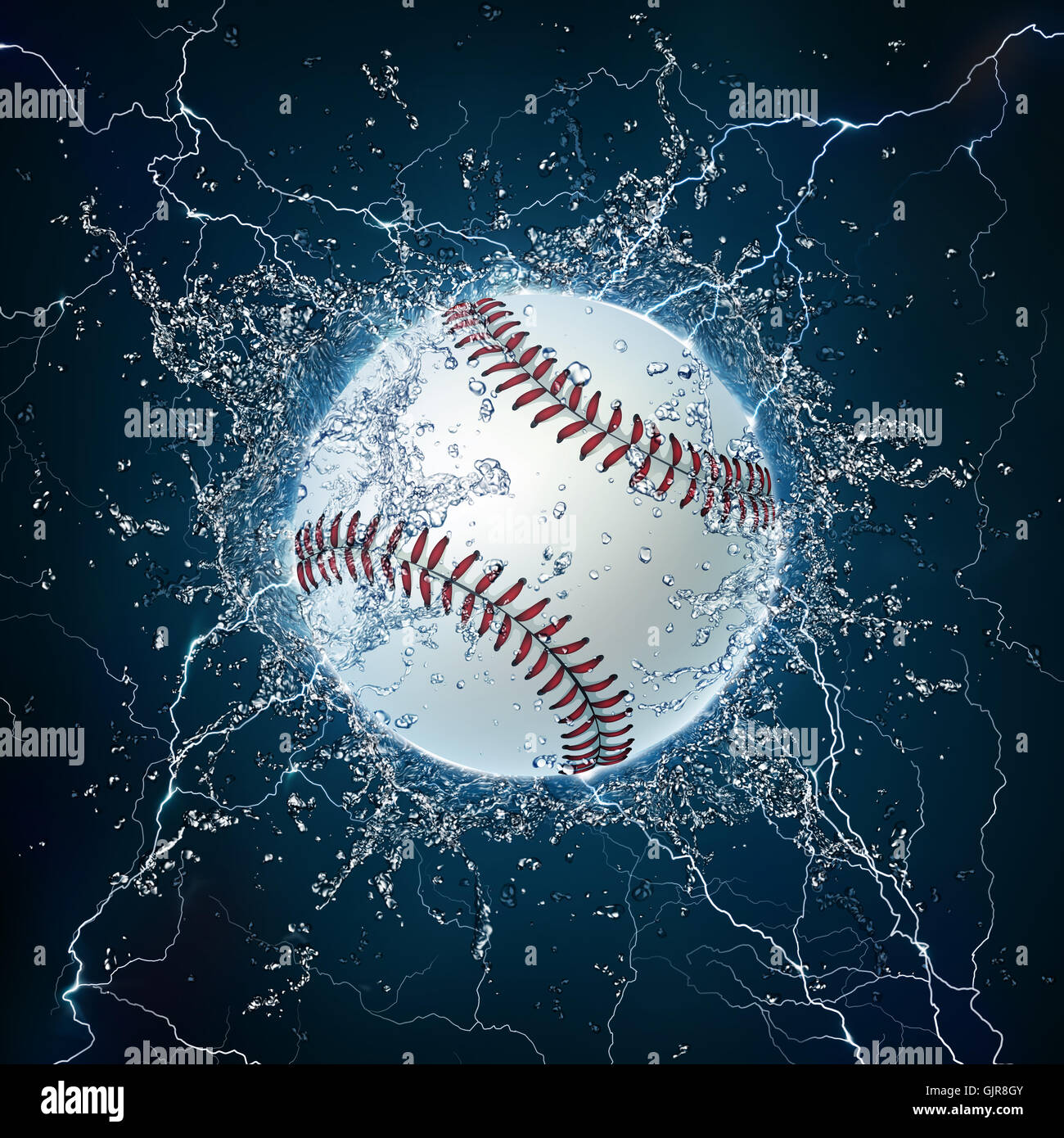 American baseball painting hi-res stock photography and images - Alamy