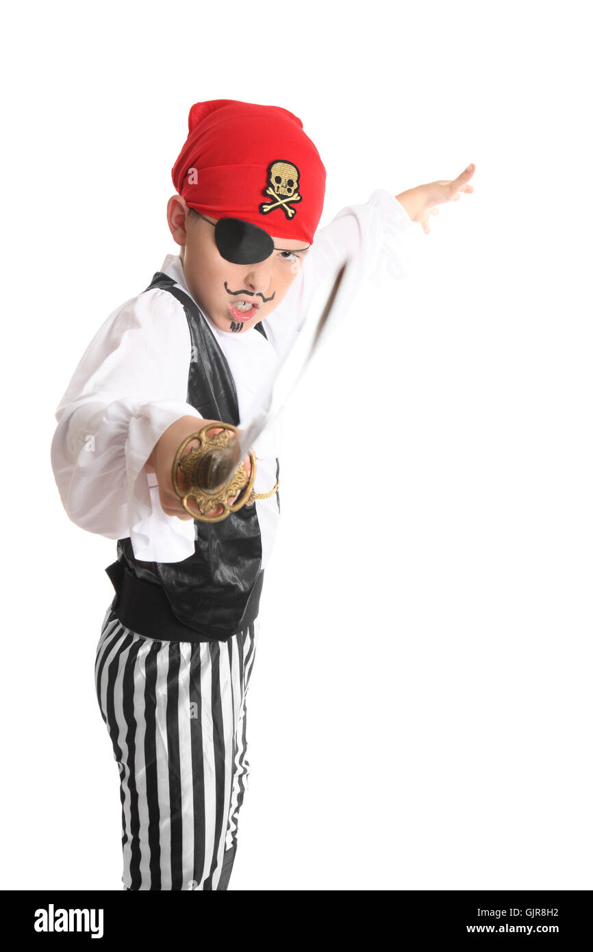 Pirate costume child Cut Out Stock Images & Pictures - Alamy