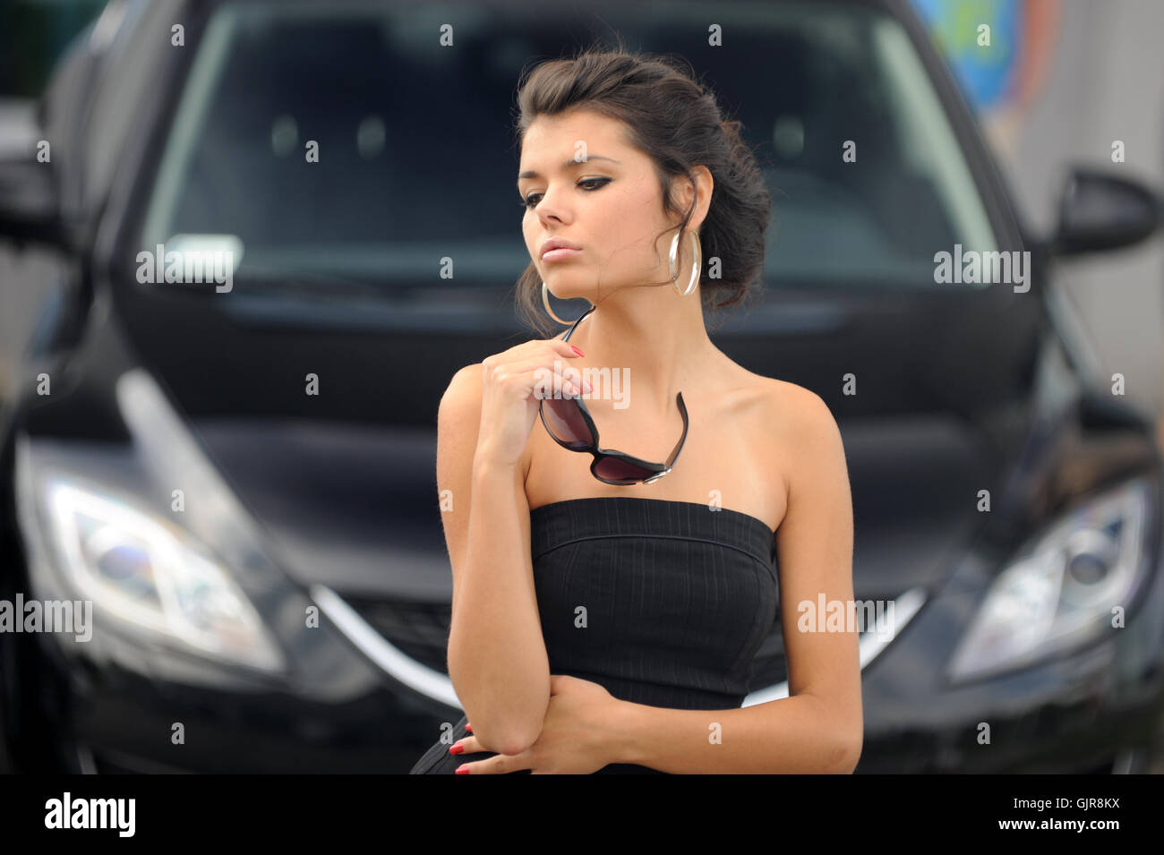 attractive girl waiting Stock Photo - Alamy