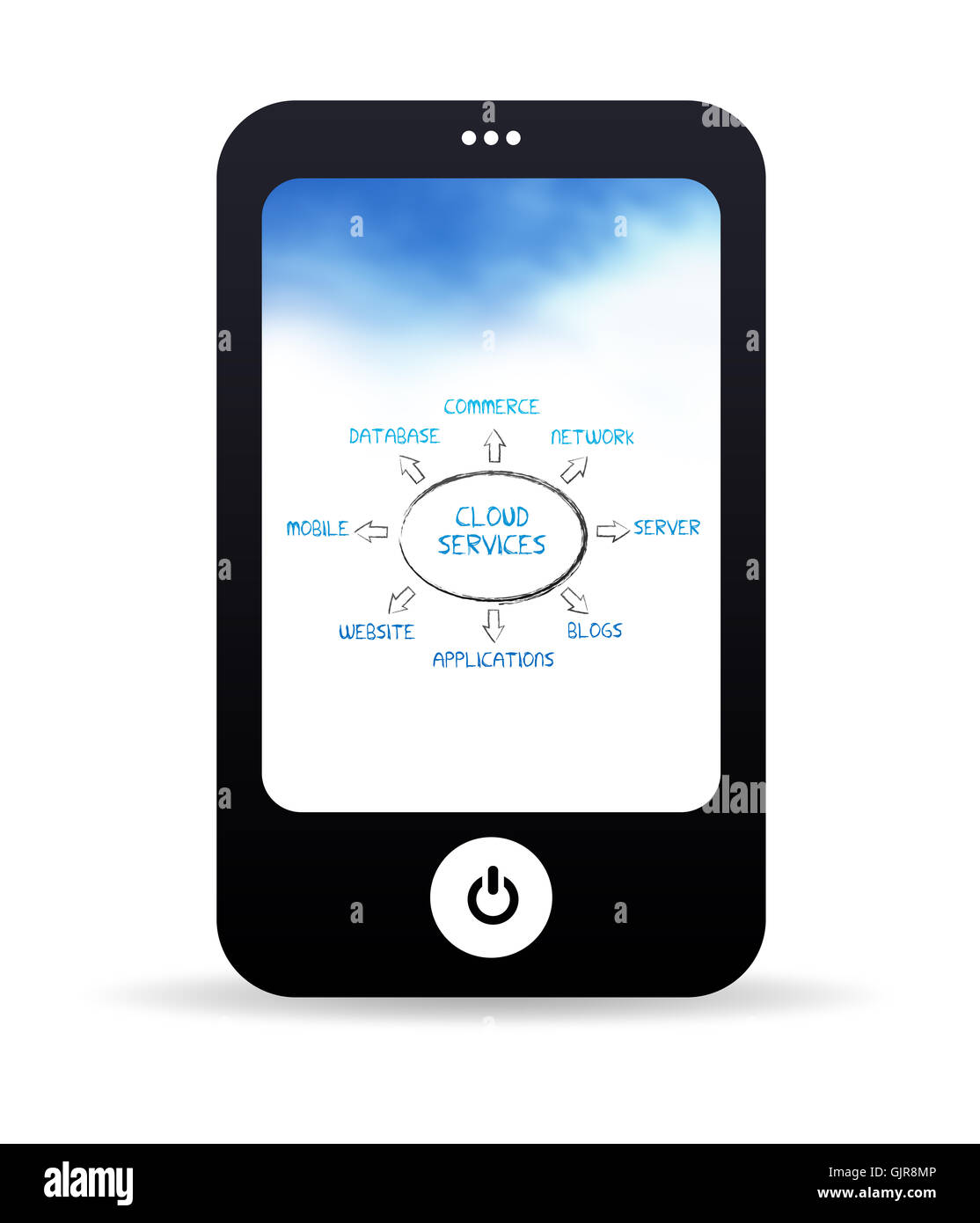Cloud Services Mobile Phone Stock Photo - Alamy