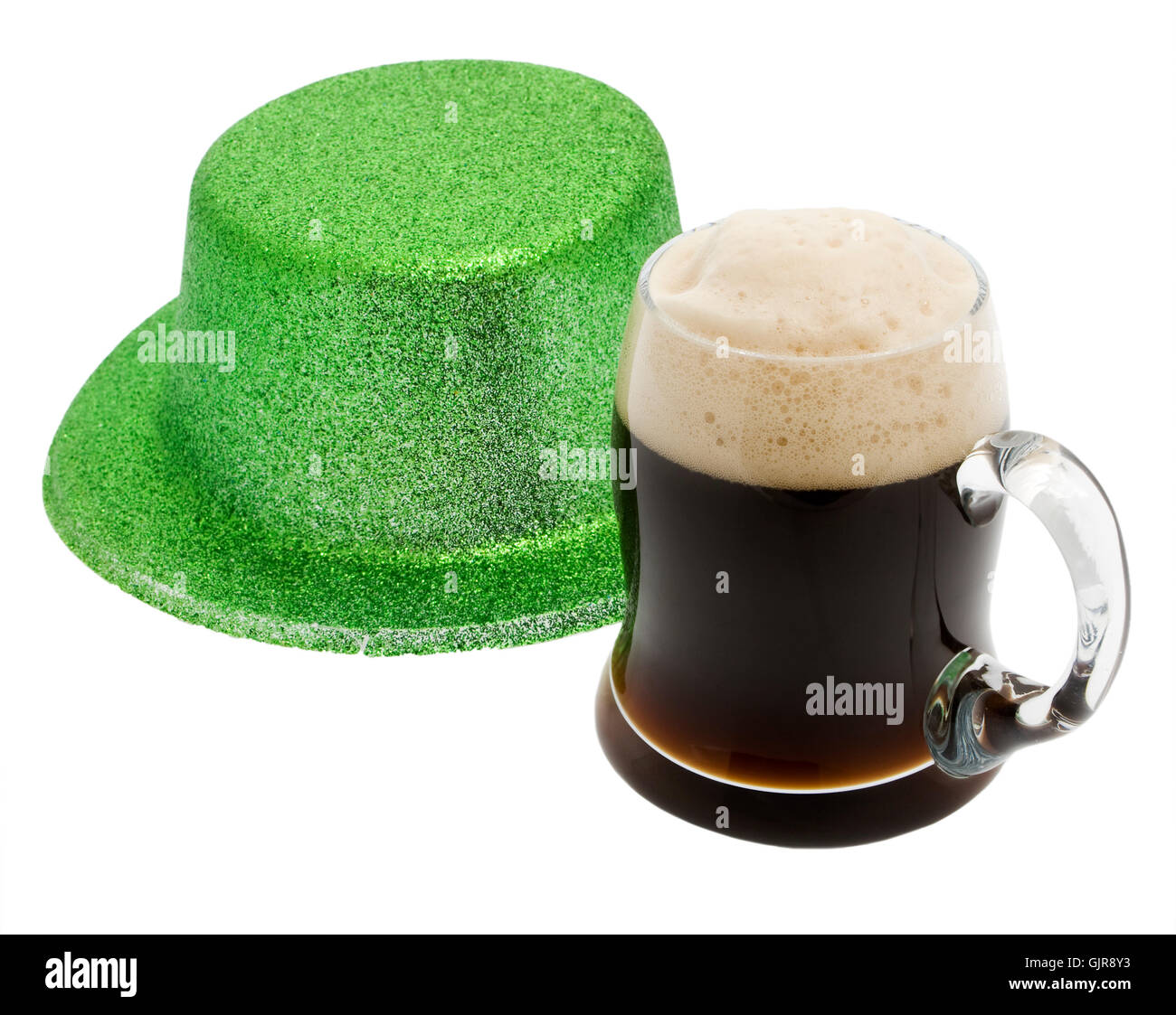 Green beer mug st Cut Out Stock Images & Pictures - Alamy