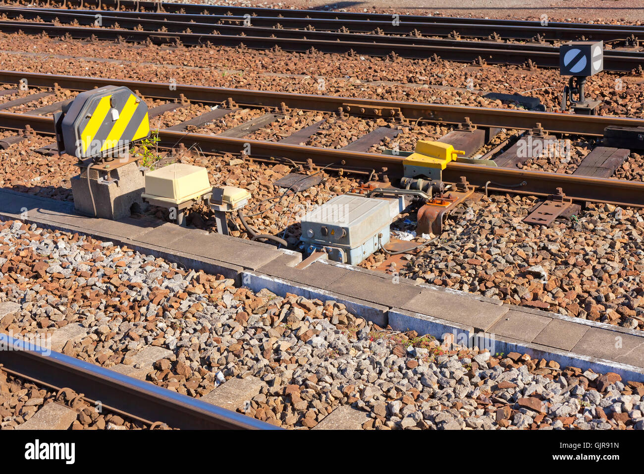 Railroad controlling devices Stock Photo - Alamy