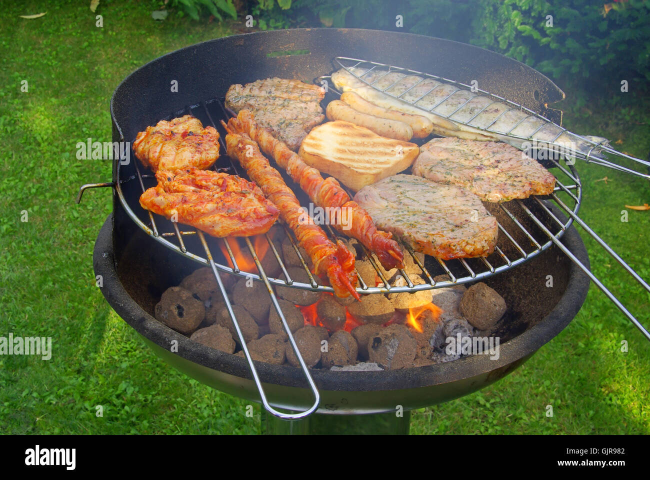 fish trout grill Stock Photo - Alamy