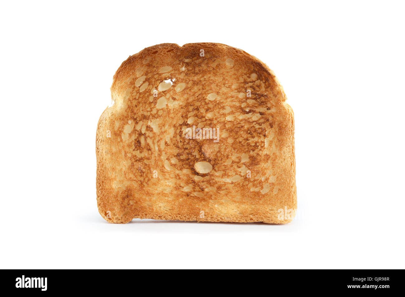 Toast On White Stock Photo - Alamy