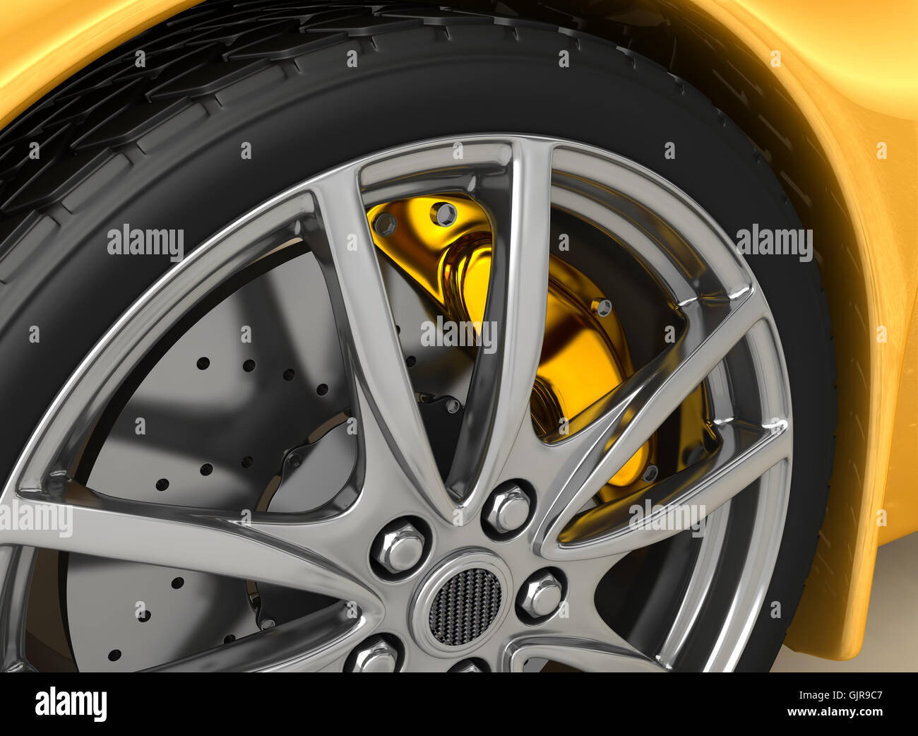 Wheels with alloy rims Stock Photo - Alamy