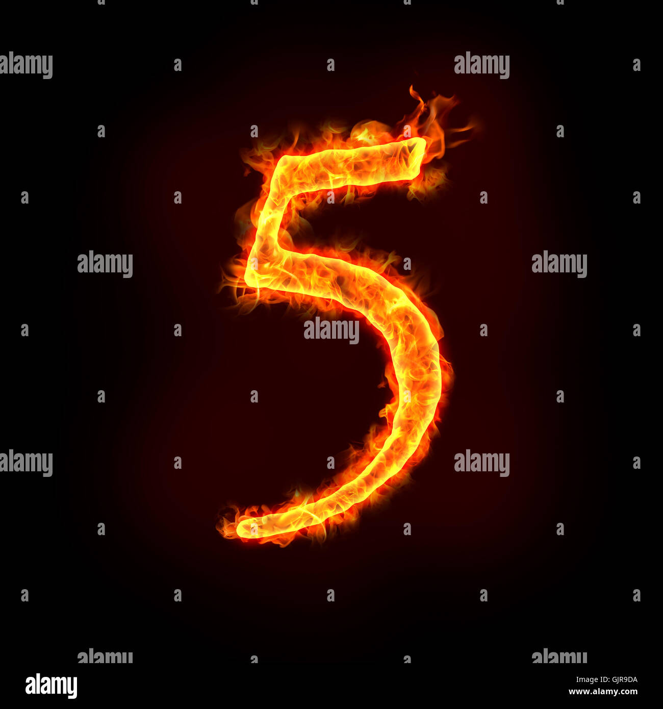 fire numbers, 5 Stock Photo - Alamy