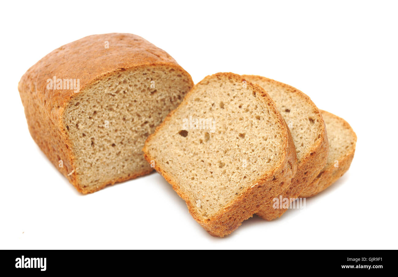 half wheat bread round Stock Photo - Alamy