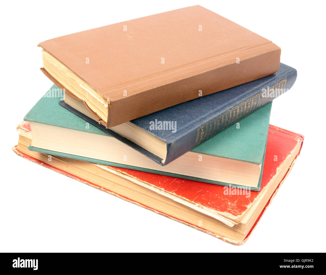 Group of four old books Stock Photo - Alamy