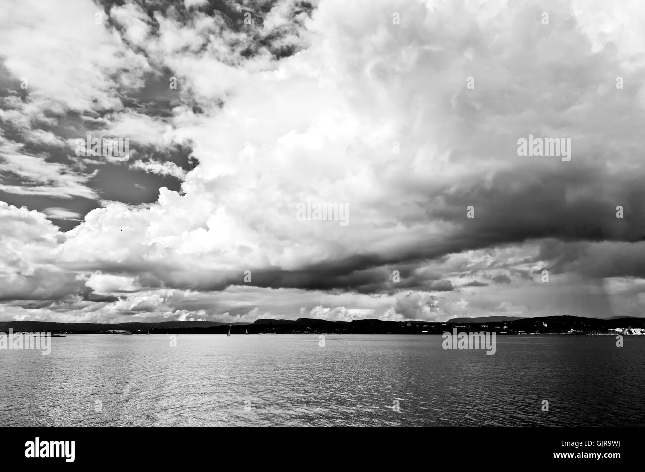 Dramatic norwegian landscape Black and White Stock Photos & Images - Alamy