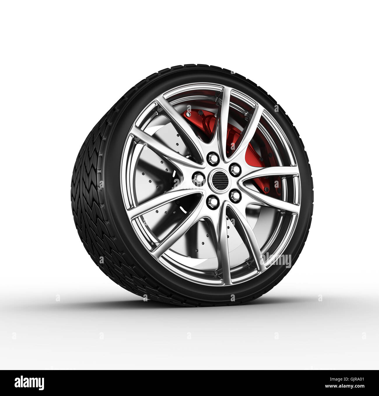 Wheels with alloy rims Stock Photo - Alamy