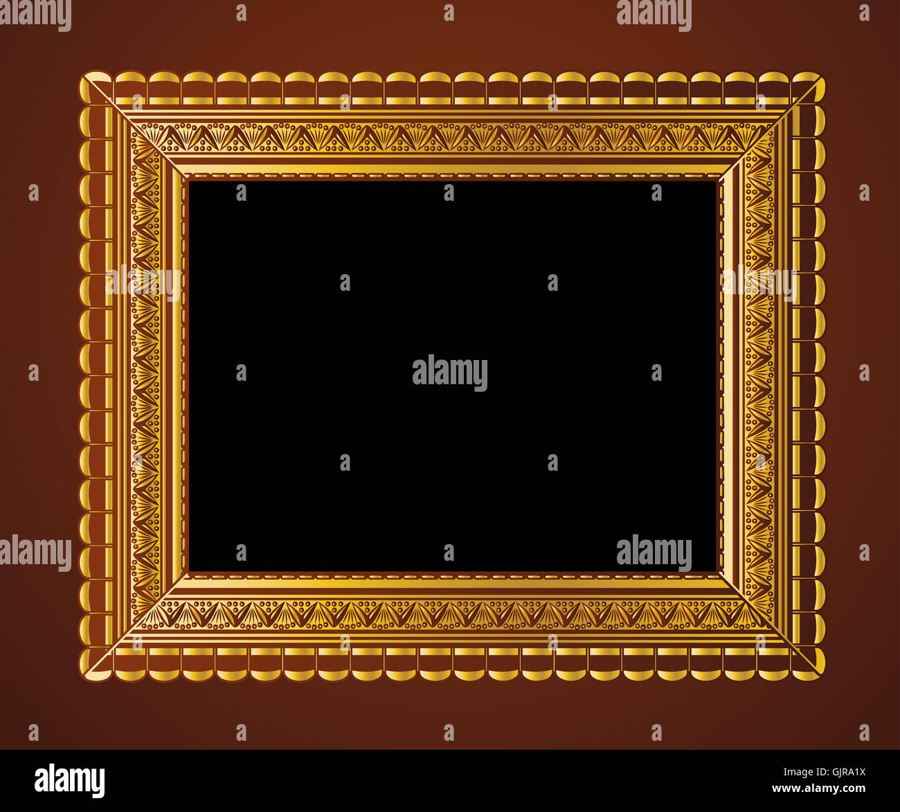 Gold picture frame antique worn hi-res stock photography and images - Alamy