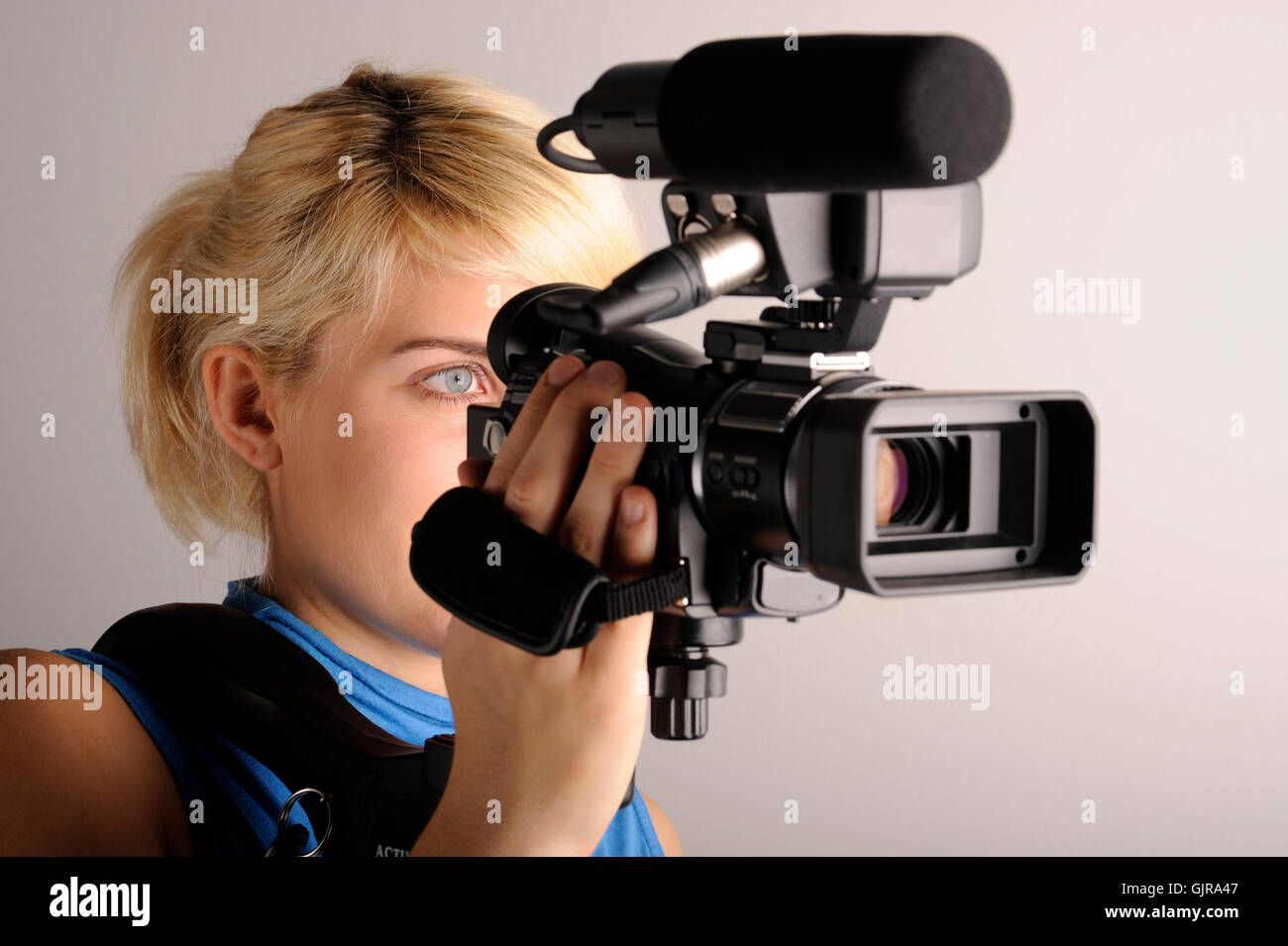 woman absorb video Stock Photo - Alamy