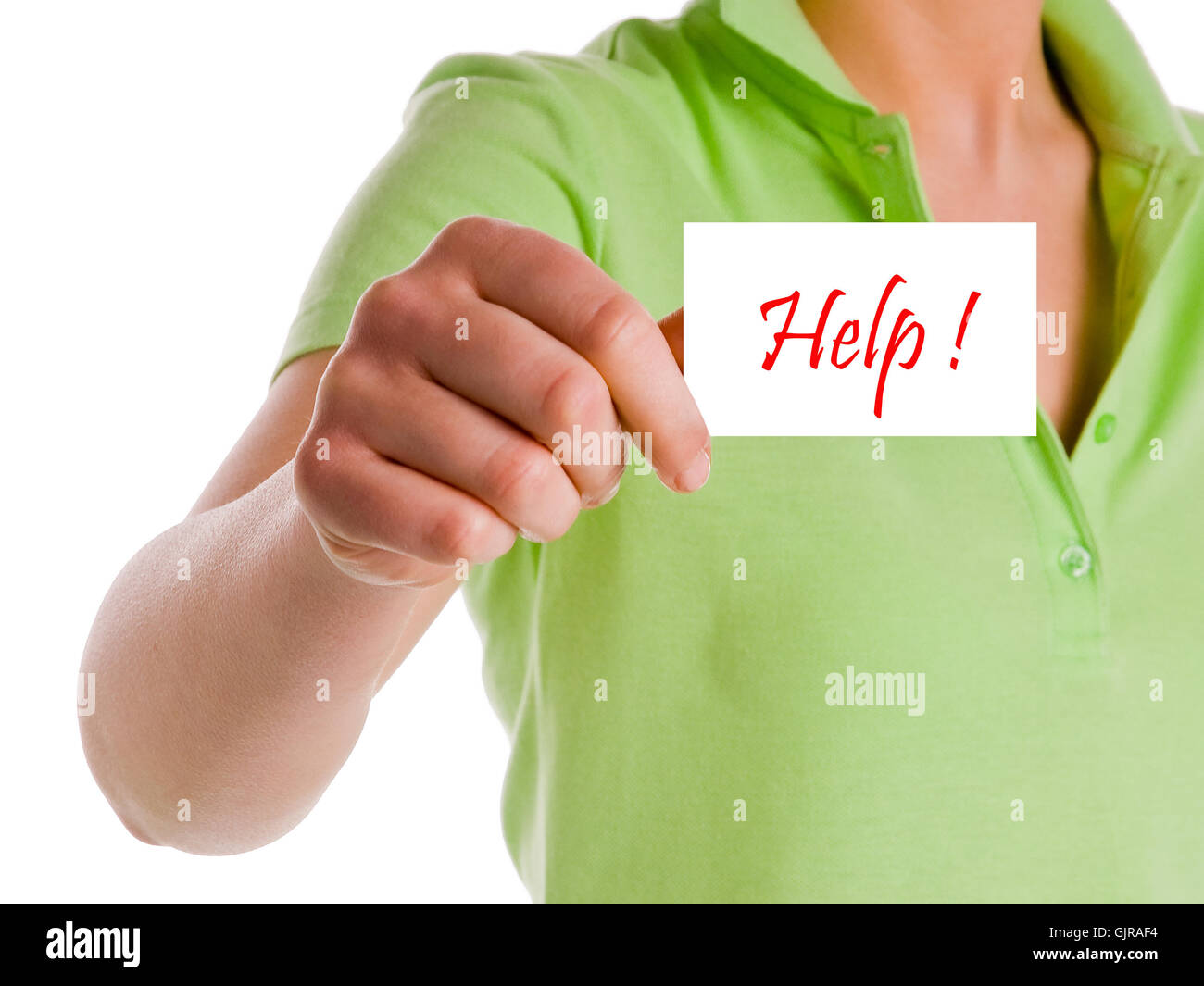 woman sign signal Stock Photo - Alamy