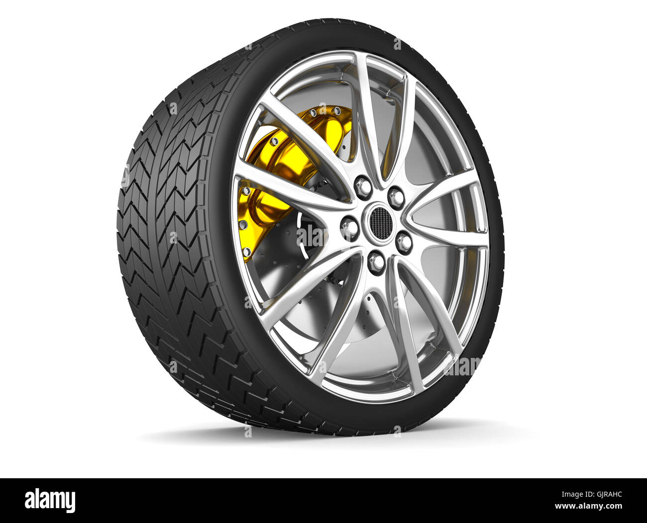 Wheels with alloy rims Stock Photo - Alamy