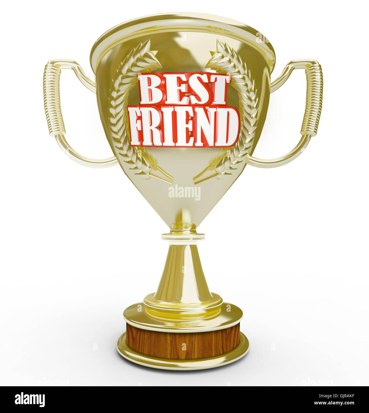 Best Friend Trophy for Great Companion in Life Stock Photo - Alamy