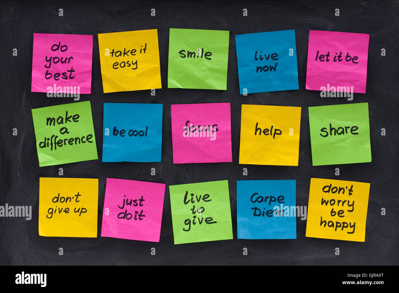 note memo blackboard Stock Photo - Alamy