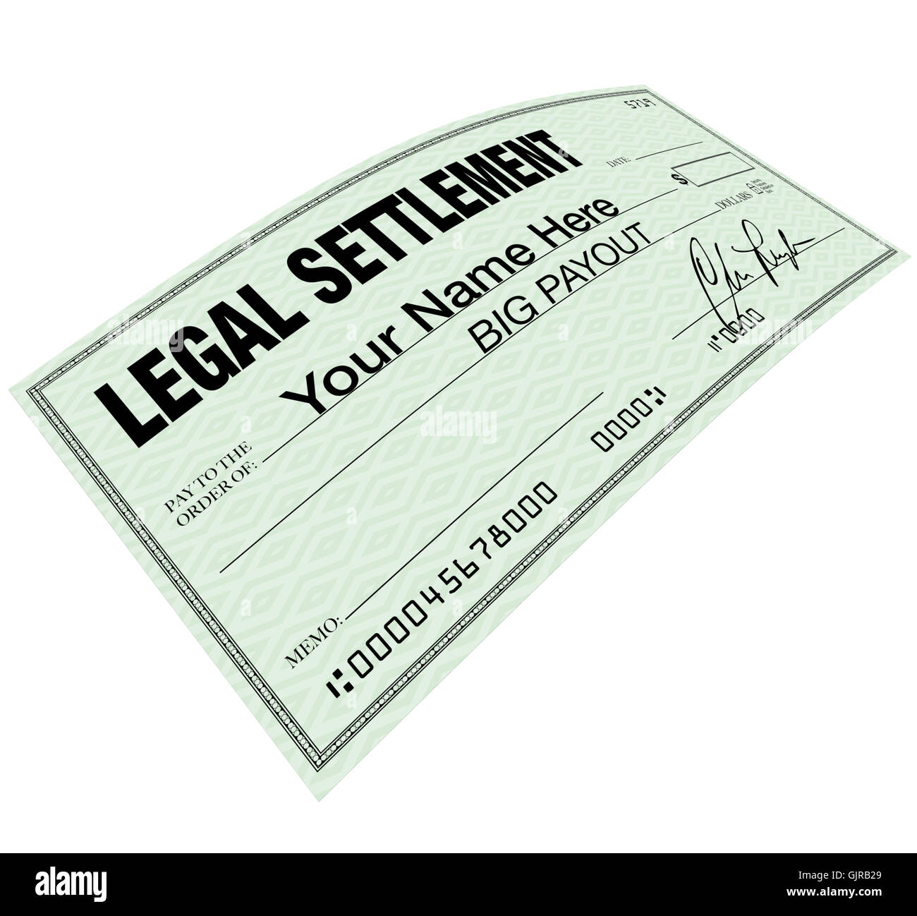 Attorney check hi-res stock photography and images - Alamy