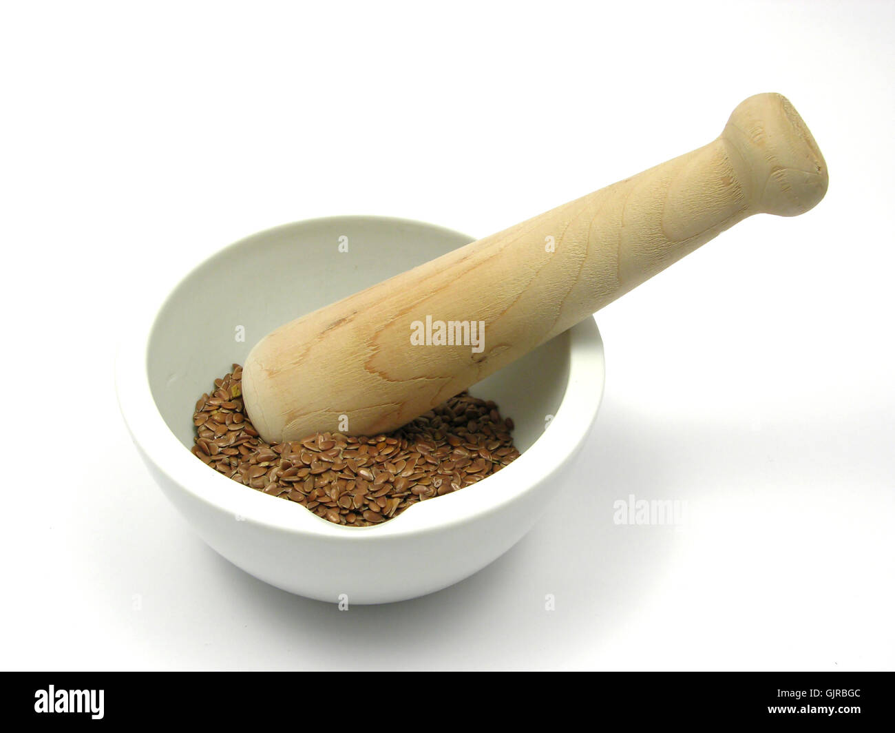 spice mortar linseed Stock Photo - Alamy