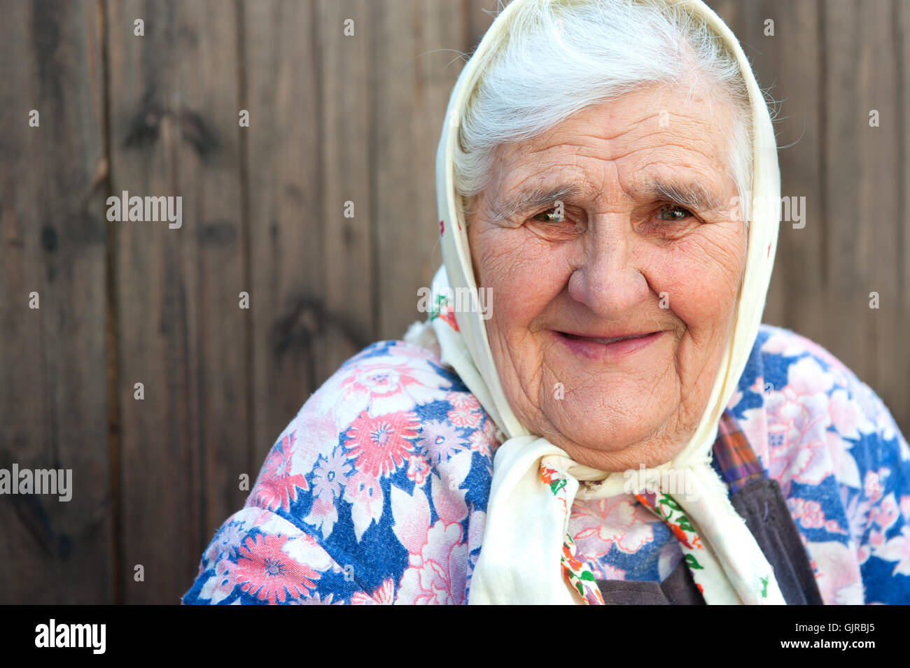 The Old Woman Age 84 Years Stock Photo Alamy