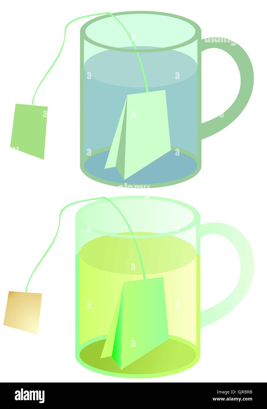 Green teabag hi-res stock photography and images - Alamy